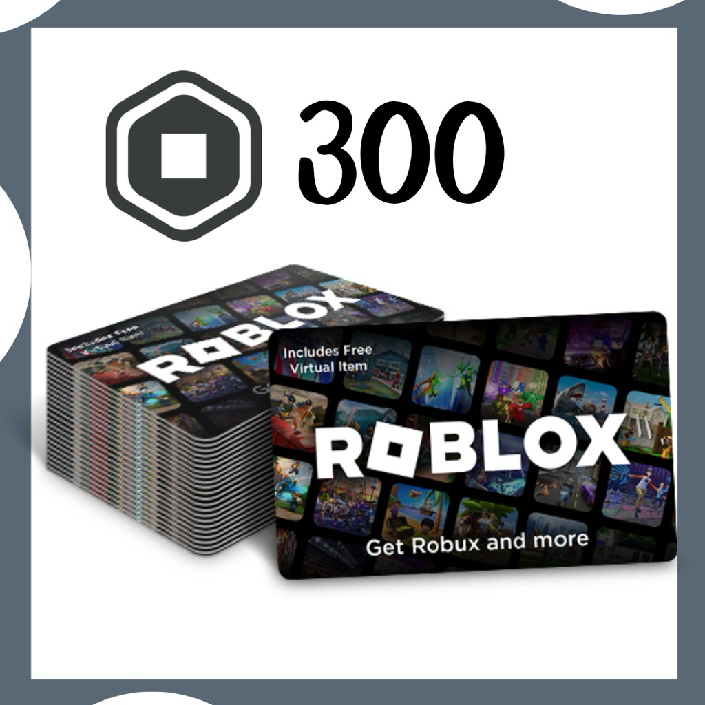Roblox Robux 300 🎉🌈พร้อมส่งจากไทย 🎮🌟 | Shopee Thailand