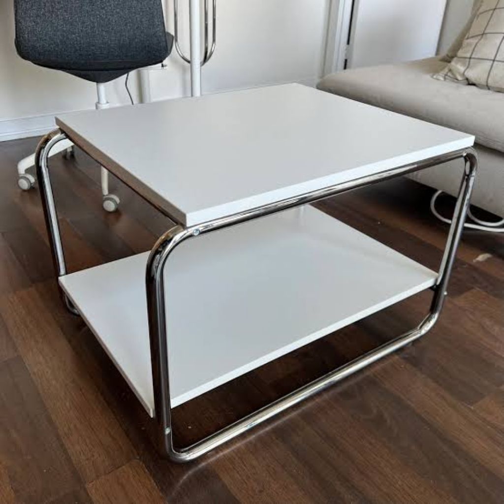 IKEAshopping IKEA BAGGBODA บักก์บูดา โต๊ะข้าง, ขาว, 71x50 ซม. | Shopee ...