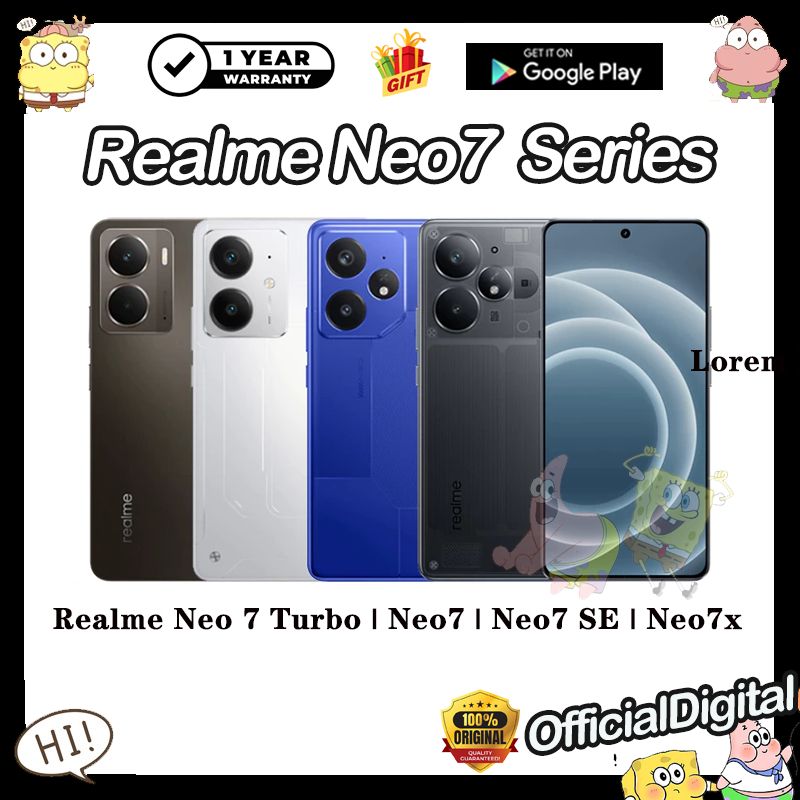 Realme Neo 7 Turbo Dimensity 9400e Realme Neo7 Dimensity 9300+ Realme Neo7 SE Dimensity 8400 Max ...