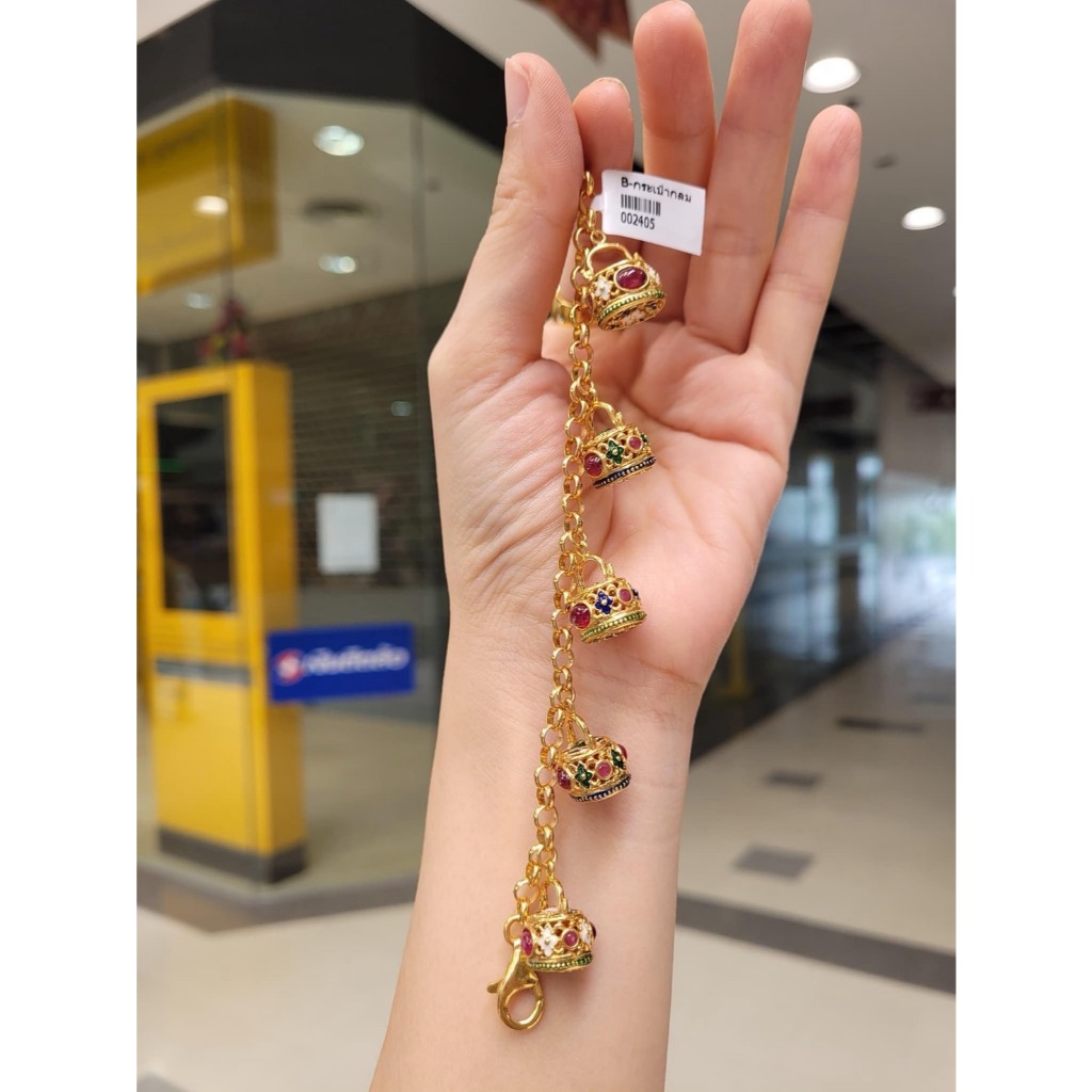 💥สร้อยข้อมือทับทิมกระเป๋าหลุยส์ ของแท้มีใบรับประกัน | Shopee Thailand