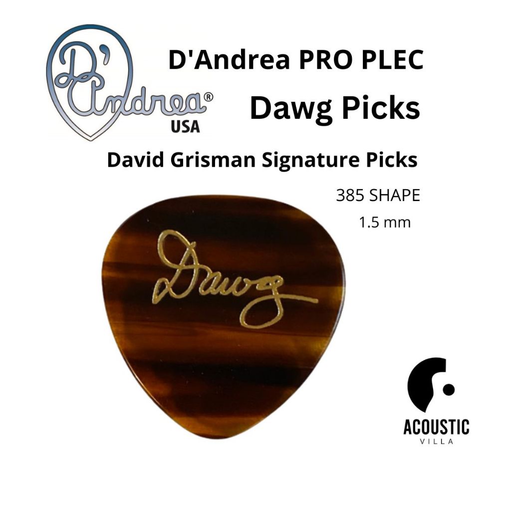 ปิ๊กกีตาร์ D'Andrea DAWG David Grisman Signature Picks | Shopee Thailand