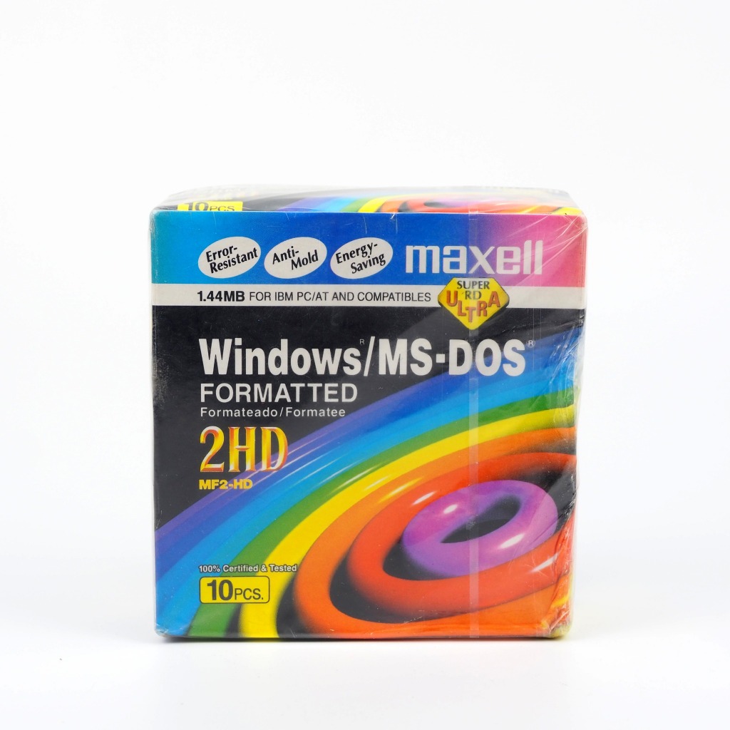 Maxell 2HD MF2-HD แผ่นดิส Floppy disk diskette 3.5"1.44 MB ของใหม่ในซิล | Shopee Thailand
