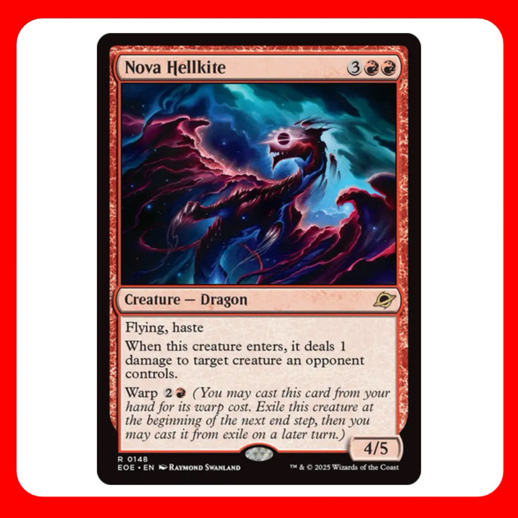 [MTG] Nova Hellkite [EOE] [RED] [RARE] [NORMAL] [ENG] (การ์ดเมจิค ...