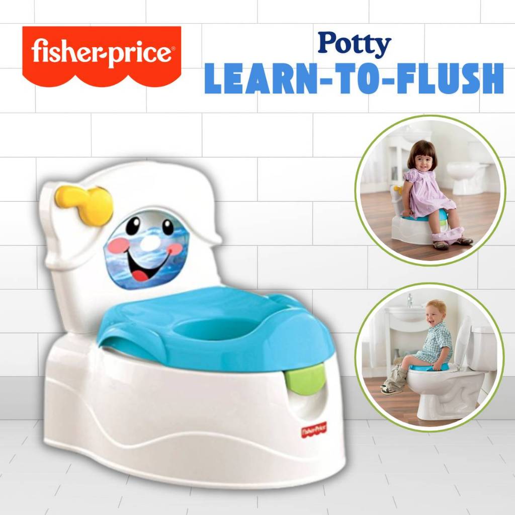 Fisher-Price Learn-to-Flush Potty กระโถนเด็กหัดขับถ่าย กระโถนหัดฉี่ ...