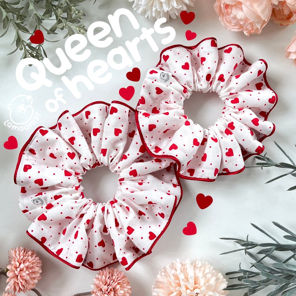 Lamoonist scrunchie • Queen of hearts | Shopee Thailand
