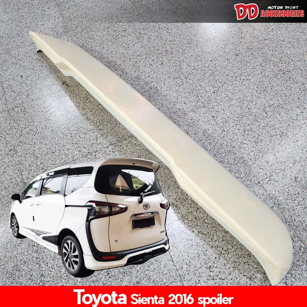สปอยเลอร์หลัง Spoiler Sienta 2016 2017 2018 2019 2020 Toyota ไม่ทำสี ...