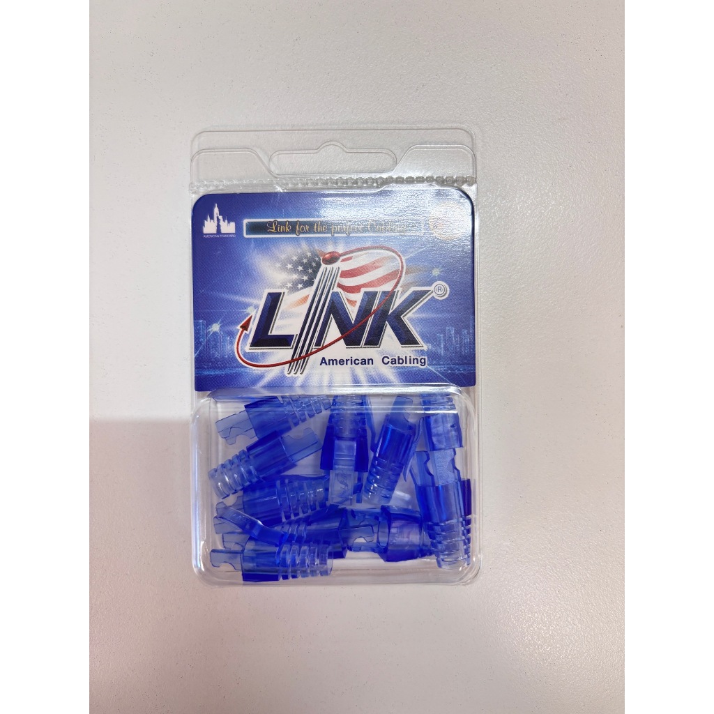 ๊US-6624A CAT6 LOCKING PLUG BOOT BLUE// อุปกรณ์ครอบหัวสายแลน 1 ถุง10 ...