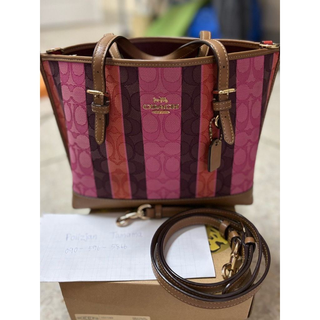 ขออนุญาตส่งต่อ COACH MOLLIE MINI TOTE มือสอง | Shopee Thailand