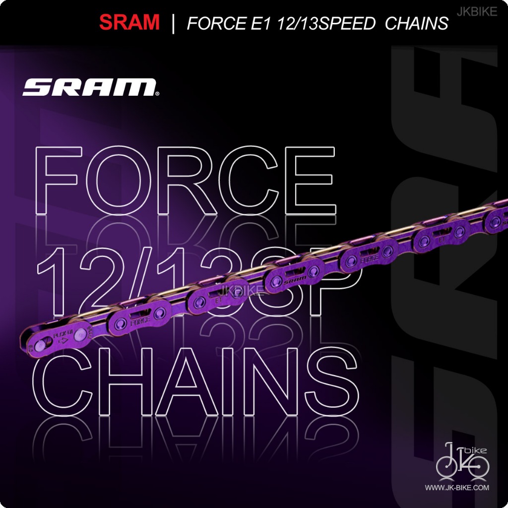NEW! โซ่จักรยานเสือหมอบ 12/13 สปีด SRAM FORCE E1 12SP/13SP 126LINK ...