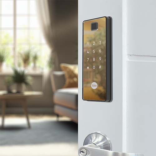 Yale Reflecta Bio (Horizontal) Digital Door Lock ด้าหลังแนวนอน สีเงิน ...
