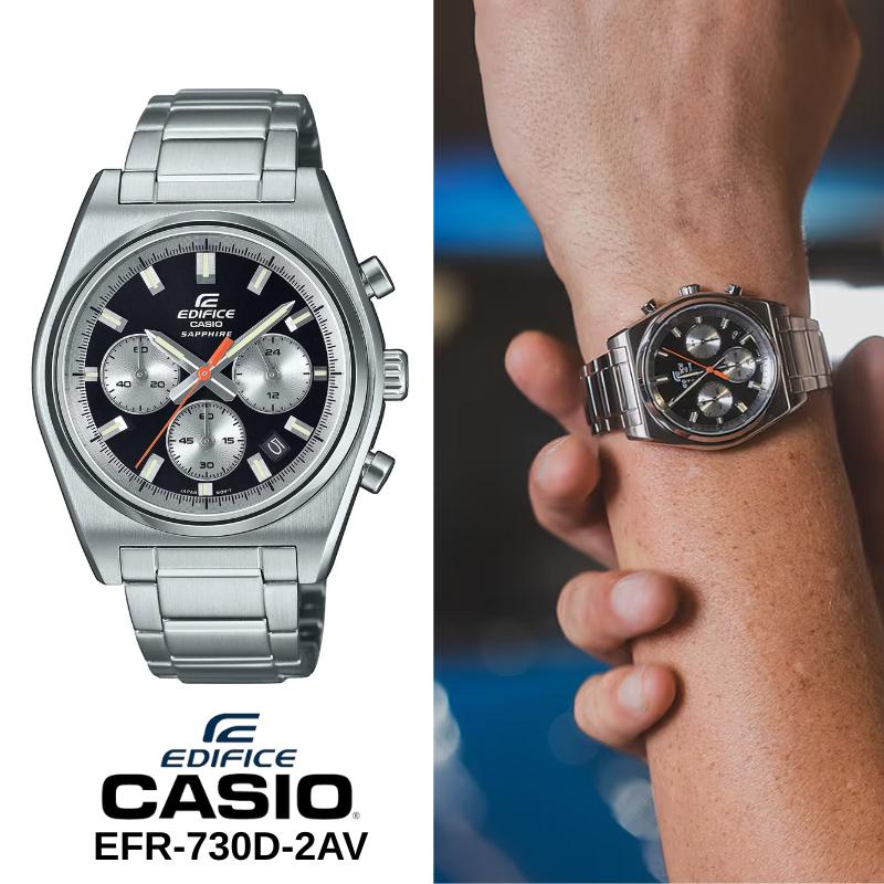 นาฬิกาข้อมือผู้ชาย EFB-730D-1AV Black สายสเตนเลส น้ำหนักเบา ดีไซน์สวย มี 5 สี พร้อมส่ง | Shopee ...