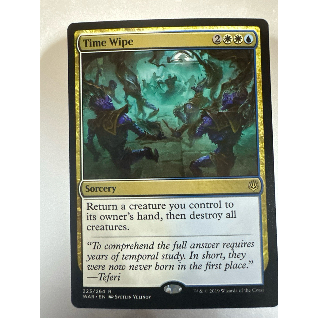 War of the Spark: Time Wipe ของแท้พร้อมส่ง MTG Magic the gathering ...