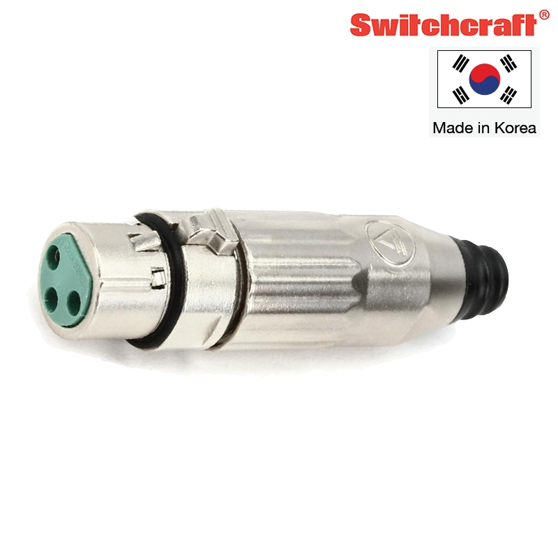 Switchcraft AAA3FZ 3 Pin XLR Female Silver Pins Nickel ของแท้ศูนย / ร้าน All Cable | Shopee Thailand