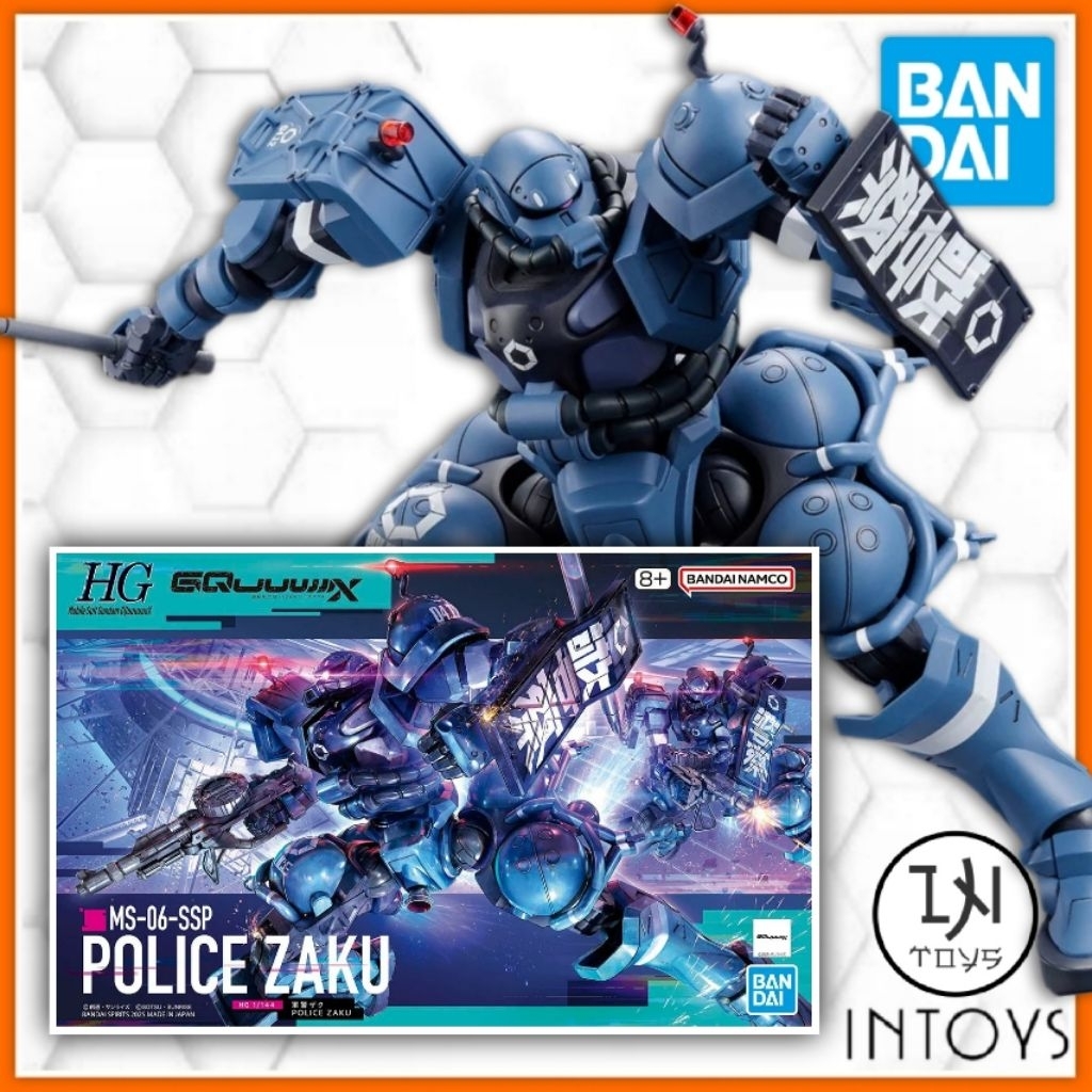 BANDAI - (HG) 1/144 MS-06-SSP POLICE ZAKU (GQ) : Mobile Suit Gundam GQuuuuuuX (Ganpla/Gundam ...