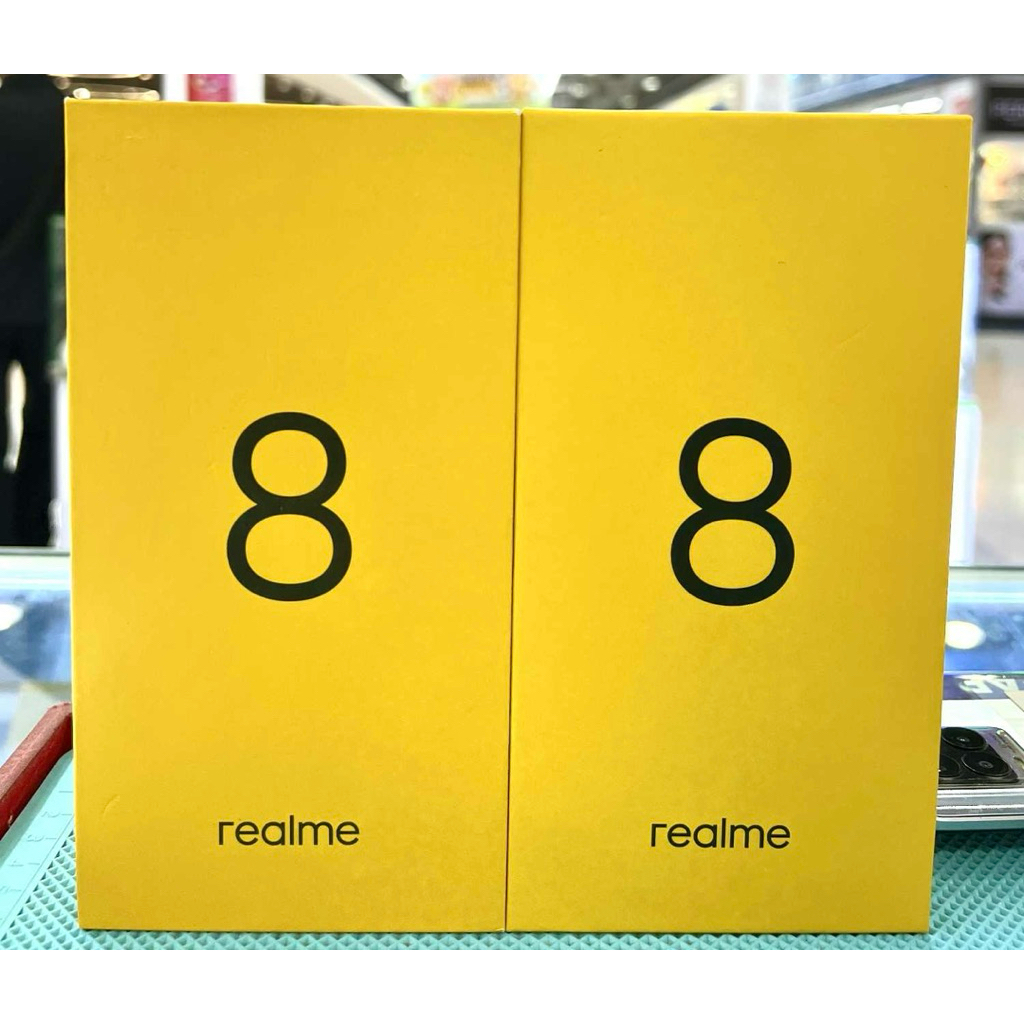Realme 8 4G 8/128 GB เครื่องตัวโชว์ศูนย์ไทย สภาพดี รอยน้อย กล่องแกะซีล ...