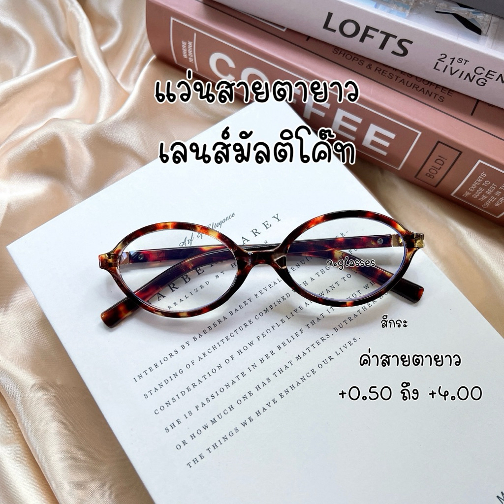 แว่นตาเลนส์ใสกรองแสง แว่นเสี่ยวหยู แว่นกรองแสง (ระบุค่าสายตายาวได้) รุ่น 412 | Shopee Thailand