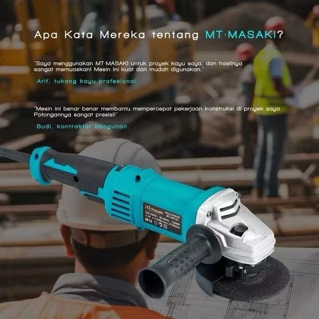 MASAKI เครื่องเจียรไฟฟ้า 100 มม. 4 นิ้ว ปรับรอบได้ รุ่น MT-9512C | Shopee Thailand