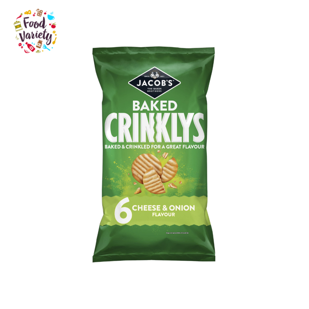 Jacob's Baked Crinkleys Cheese & Onion 6 pack | Shopee Thailand