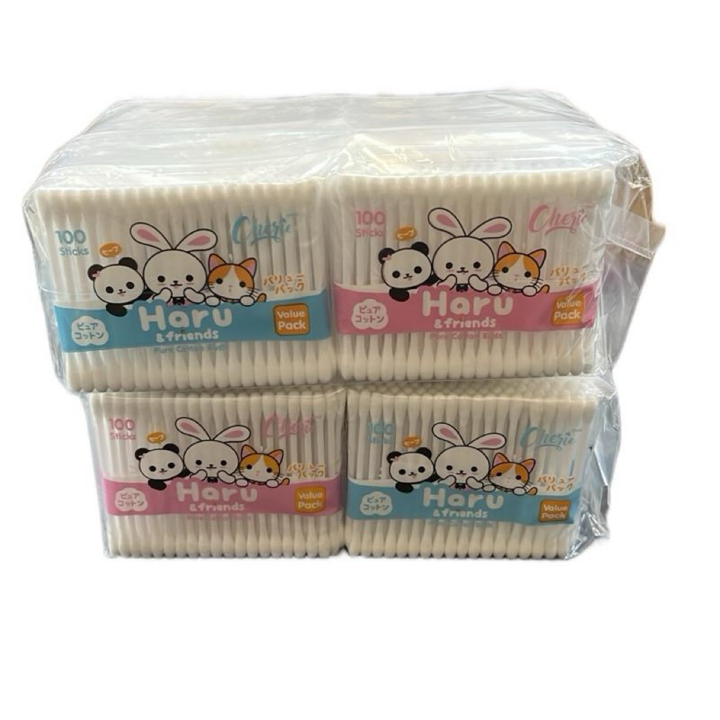 ปั่นหู HARU&FRIENDS 100 ก้าน แพค 12 ชิ้น ไม้แคะหู | Shopee Thailand
