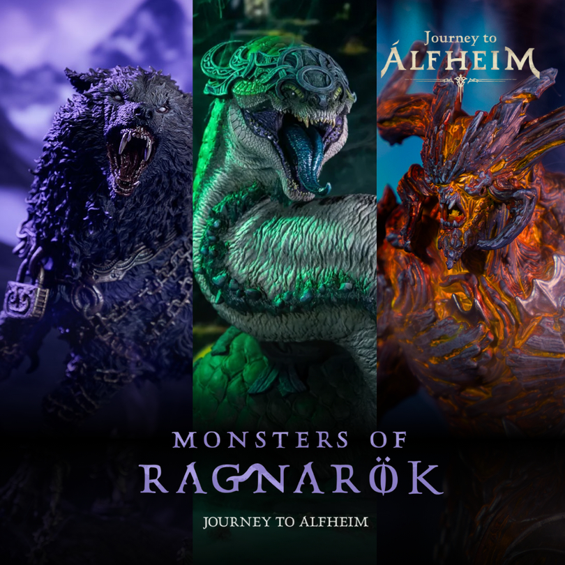Monsters of Ragnarok Set Iโมเดลบอร์ดเกม (งานเรซิ่นยังไม่ลงสี) Base 1-3 ...