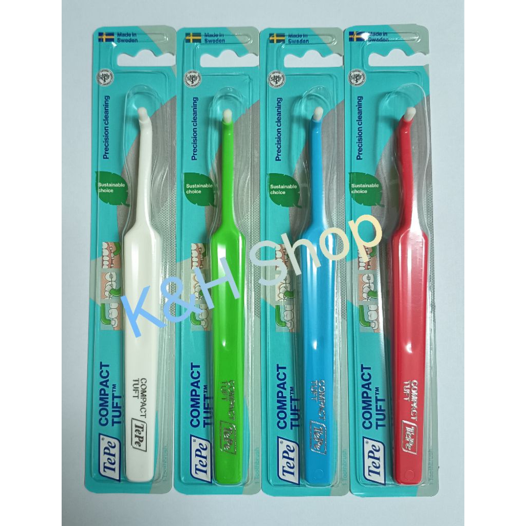 [#โปรฯ เมื่อซื้อ 3 ชิ้น] - แปรงกระจุกหรือแปรงกอเดียว TePe Compact Tuft ...