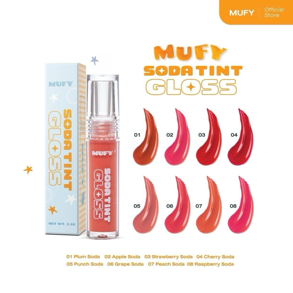 ลิปโซดากลอสทินต์ Mufy Soda Gloss Tint ลิปกลอสทินต์ | Shopee Thailand