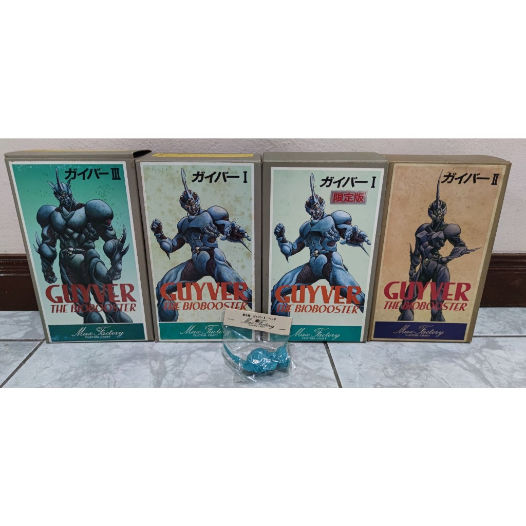 Guyver 1+2+3+หัวพิเศษ กายเวอร์ Max Factory 1/6 vinyl kits ชุด 4 ตัว งานเก่า หายาก | Shopee Thailand