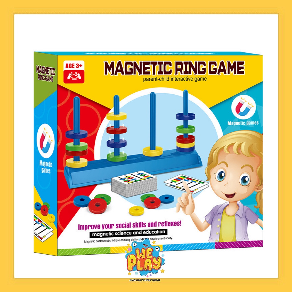WE PLAY พร้อมส่ง Magnetic Ring Game เกมวิทยาศาสตร์ แข่งวางวงแหวน ...