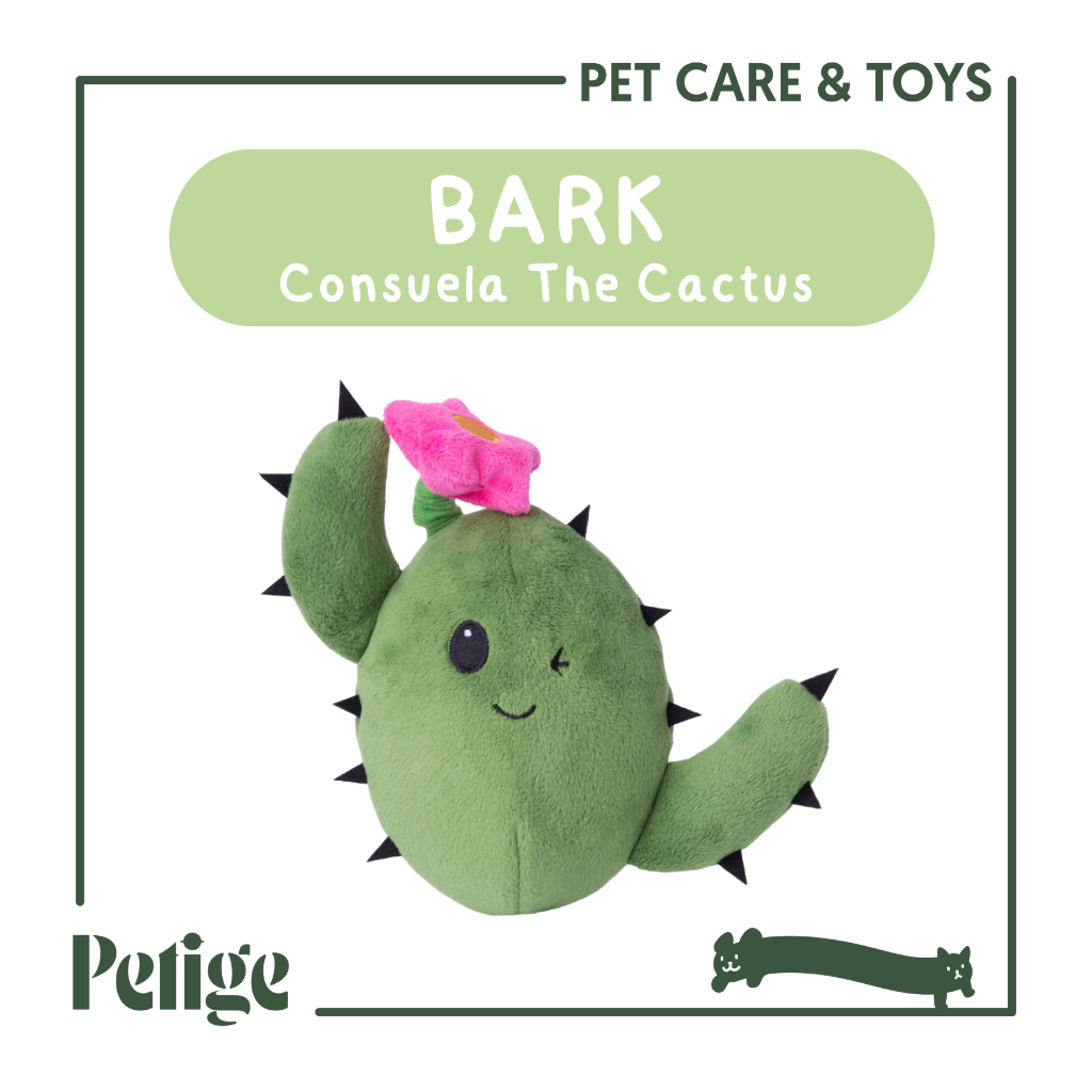 BARK Consuela The Cactus ของเล่นรูปต้นกระบองเพชรสำหรับสุนัข | Shopee ...