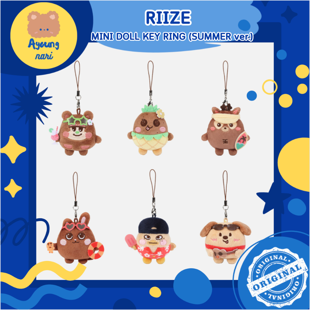 🛵 กทม. พร้อมส่ง ทันคอน 🟠 RIIZE MINI DOLL KEY RING (SUMMER ver ...