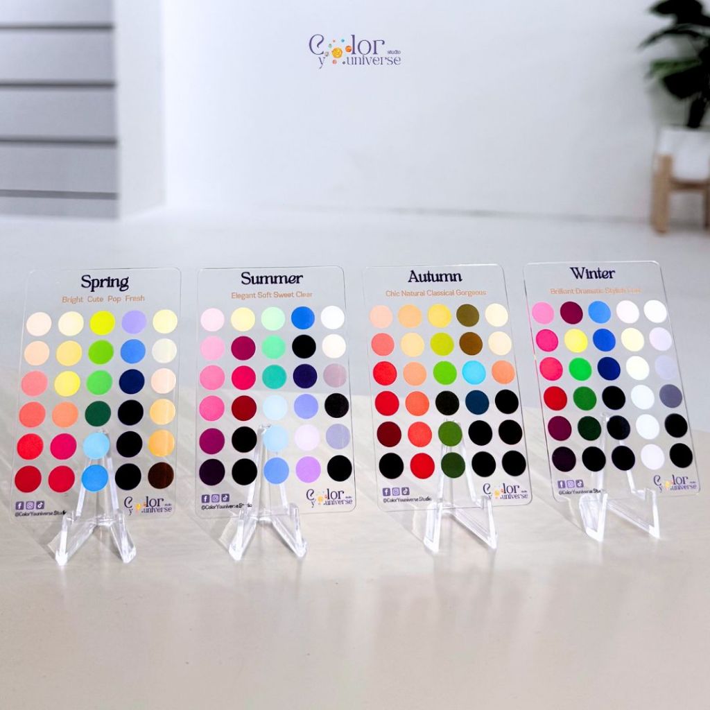 Personal Color Cards 4 Seasons Type (4 โทนฤดูหลัก) | Shopee Thailand