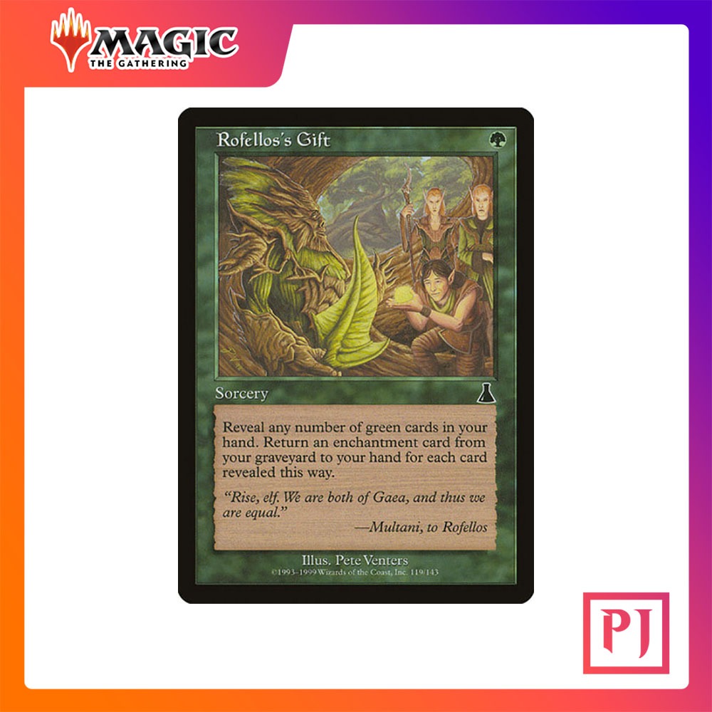 [MTG] Rofellos's Gift [UZD] [GREEN] [COMMON] [NORMAL] [ENG] (การ์ดเมจิค / Magic the Gathering ...