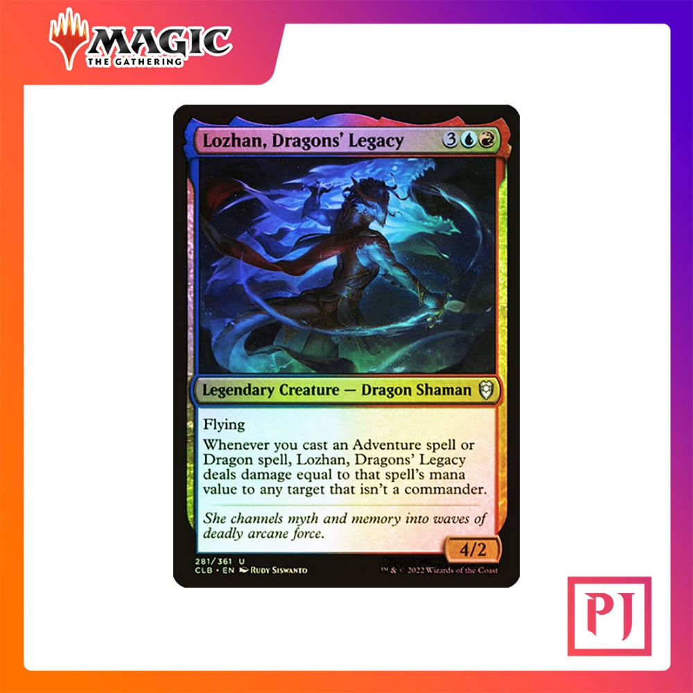 [MTG] Lozhan, Dragons' Legacy [CLB] [MULTI] [UNCOM] [FOIL] [ENG] (การ์ด ...