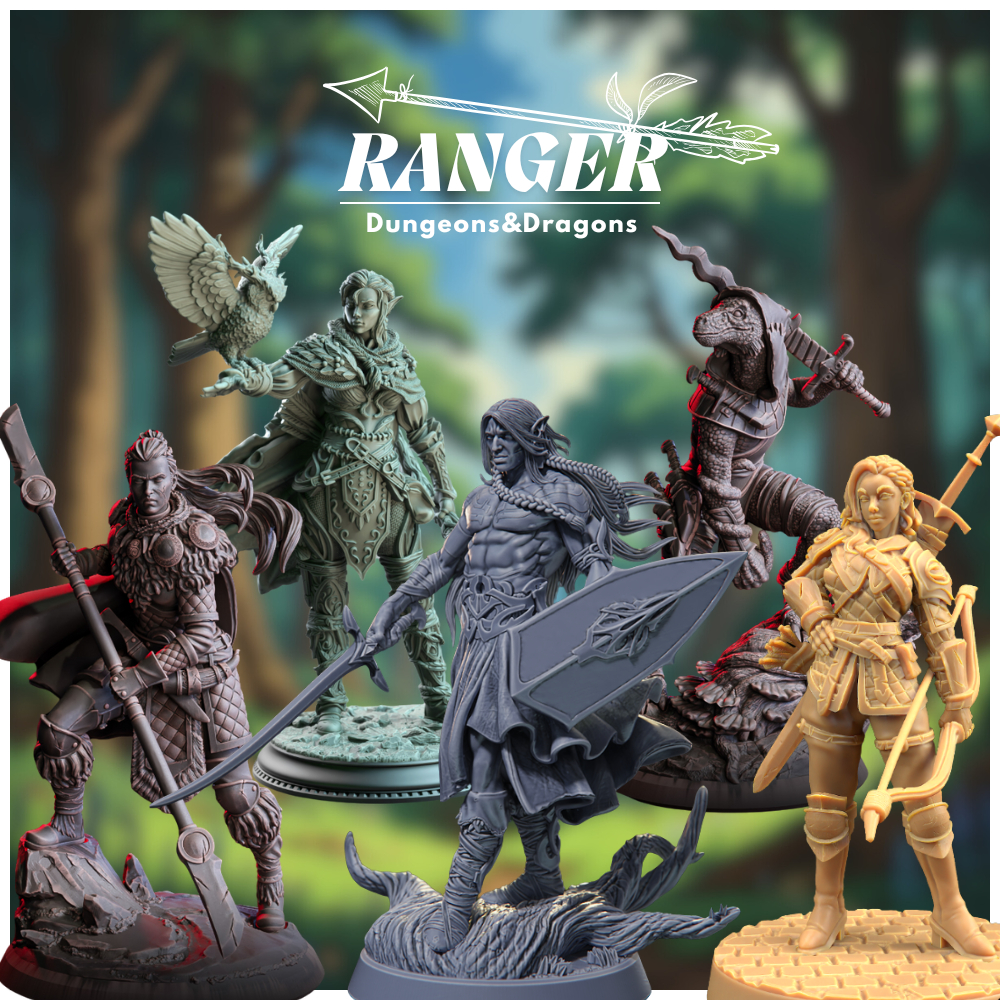 Dnd miniature Dungeon and dragons RANGER CLASS | Shopee Thailand