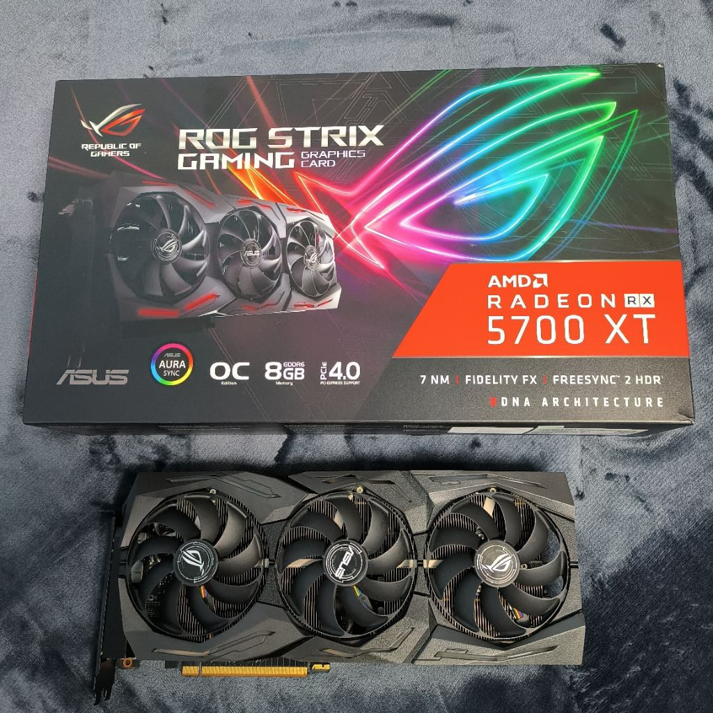 ASUS ROG STRIX RX5700XT O8G GAMING - 8GB GDDR6 การ์ดจอ VGA การ์ดแสดงผล ...