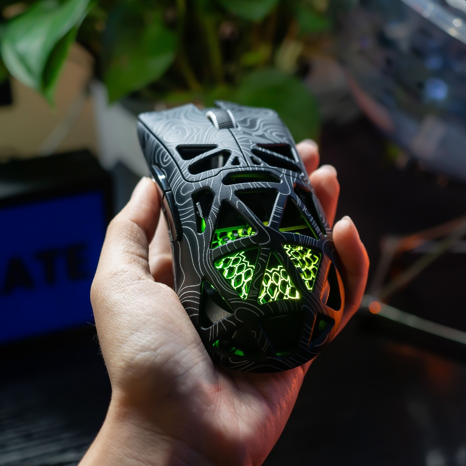 FURYCUBE G11 เมาส์เกมมิ่งไร้สาย PAW3311 มีสาย/BT/2.4G 12000 DPI ...