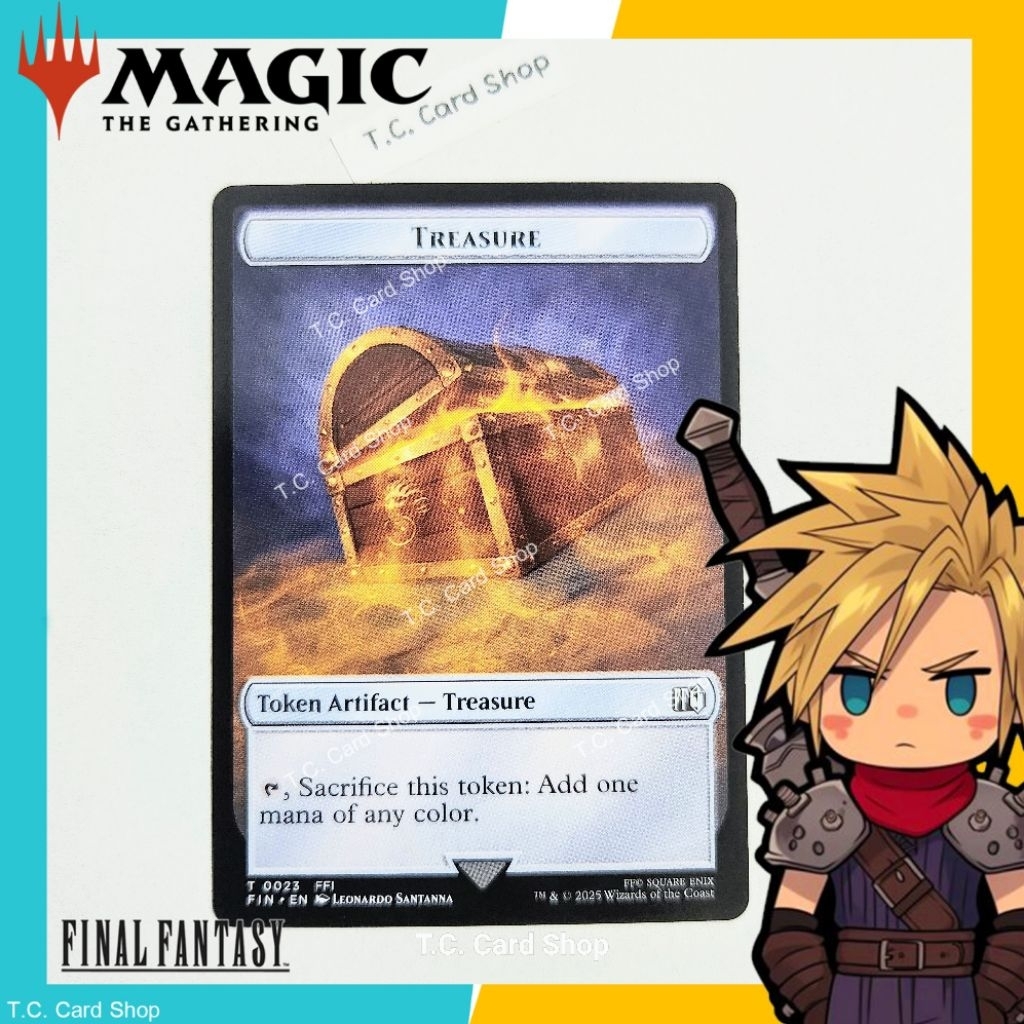 Treasure Token Artifact - T0023 - Final Fantasy - Magic the Gathering ...