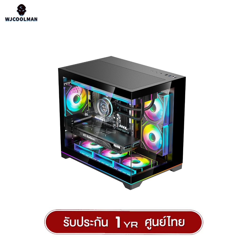 WJCOOLMAN เคสคอมพิวเเตอร์ (No FAN) (AIO360) NightDancer RGB MATX ...