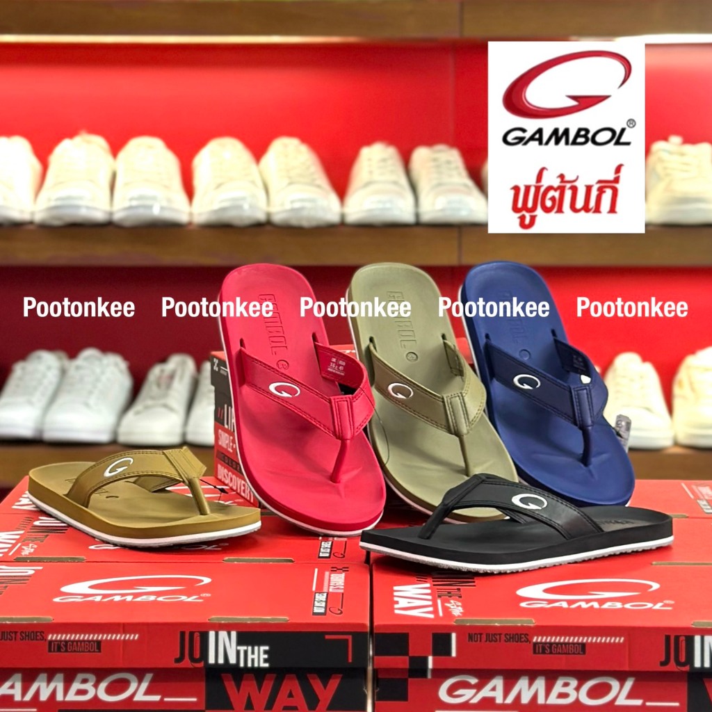 GAMBOL แกมโบล รองเท้าแตะหนีบชายหญิง รุ่น GW/GM/A 11267 Size 36-44 ของ ...