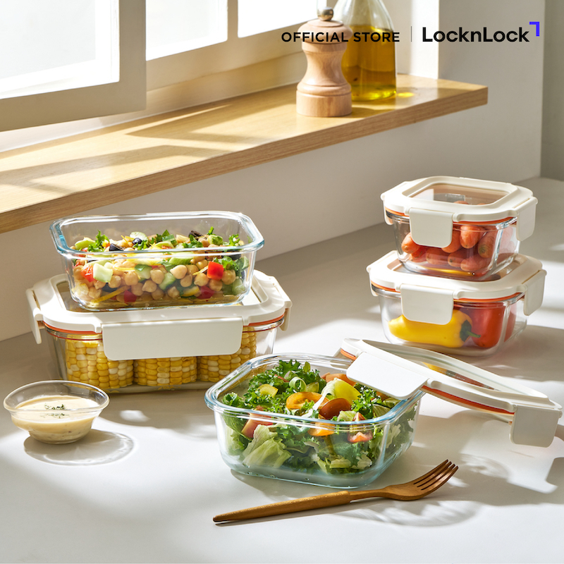 LocknLock The Cube กล่องใส่อาหาร ความจุ 300ml. - 1000ml. รุ่น THE CUBE ...