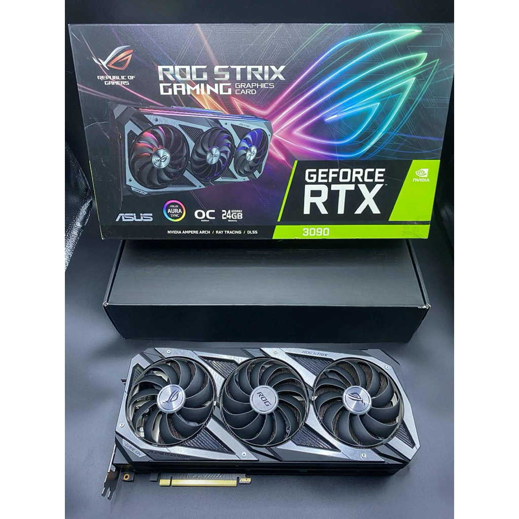 3090 Rog Strix OC 24GB กล่องครบ มือ2 ใช้งานปกติ | Shopee Thailand