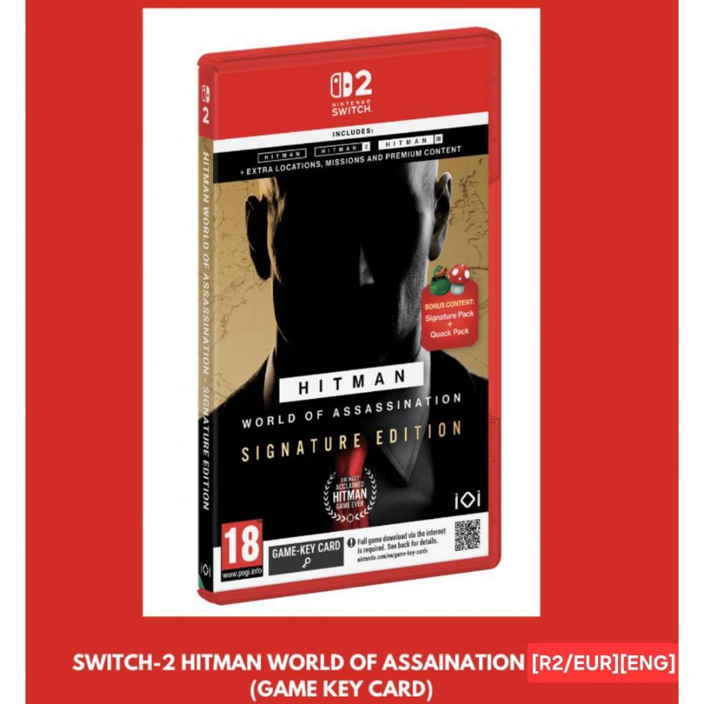 (มีส่งด่วน) Nintendo Switch2 (Game Key Card) HITMAN World of Assassination - Signature Edition ...