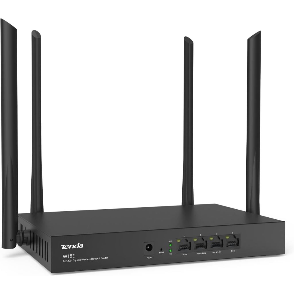 Tenda W18E AC1200 Gigabit Wireless Hotspot Router | Shopee Thailand