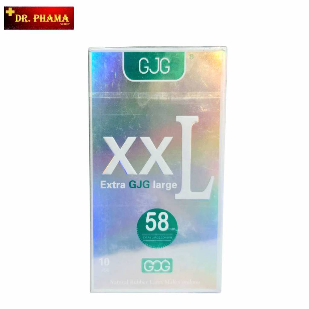 ถุงยางอนามัย ตรา GJG ขนาด XXL กว้าง 58 มม GJG natural rubber latex male ...