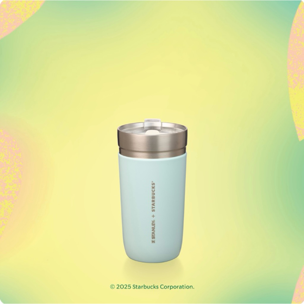 Starbucks Stainless Steel Ice Blue STANLEY Tumbler.(16oz.) ทัมเบลอร์ ...