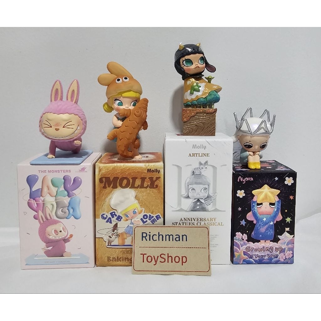 [พร้อมส่งจากไทย] Popmart แกะตัว ยืนตู้ Labubu yoga Molly Artlibe Molly ...