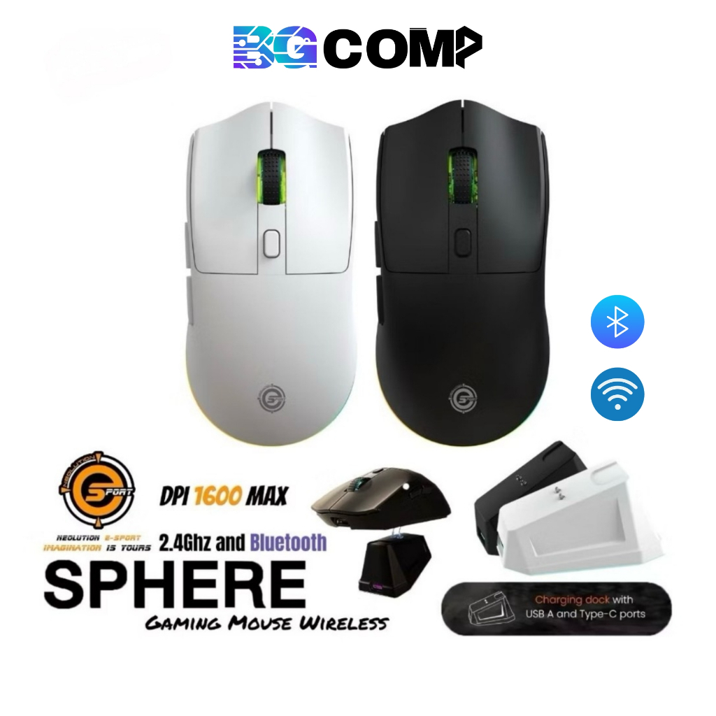 Neolution E-Sport Sphere เม้าส์เกมมิ่ง มีไฟRGB เชื่อมต่อ 2ระบบ Wireless / Bluetooth | Shopee ...