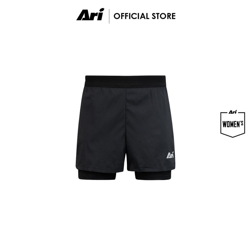 ARI WOMEN BREATHE 2IN1 V3 RUNNING SHORTS 3 INCHES - BLACK (AAP2908-01 ...