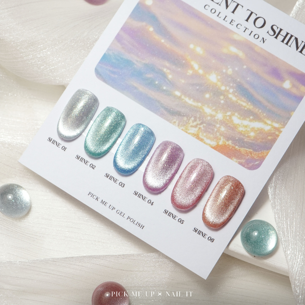 คอลเลคชันใหม่! เซทสีเจลทาเล็บ Pick Me Up - Moment To Shine Collection 6 ...