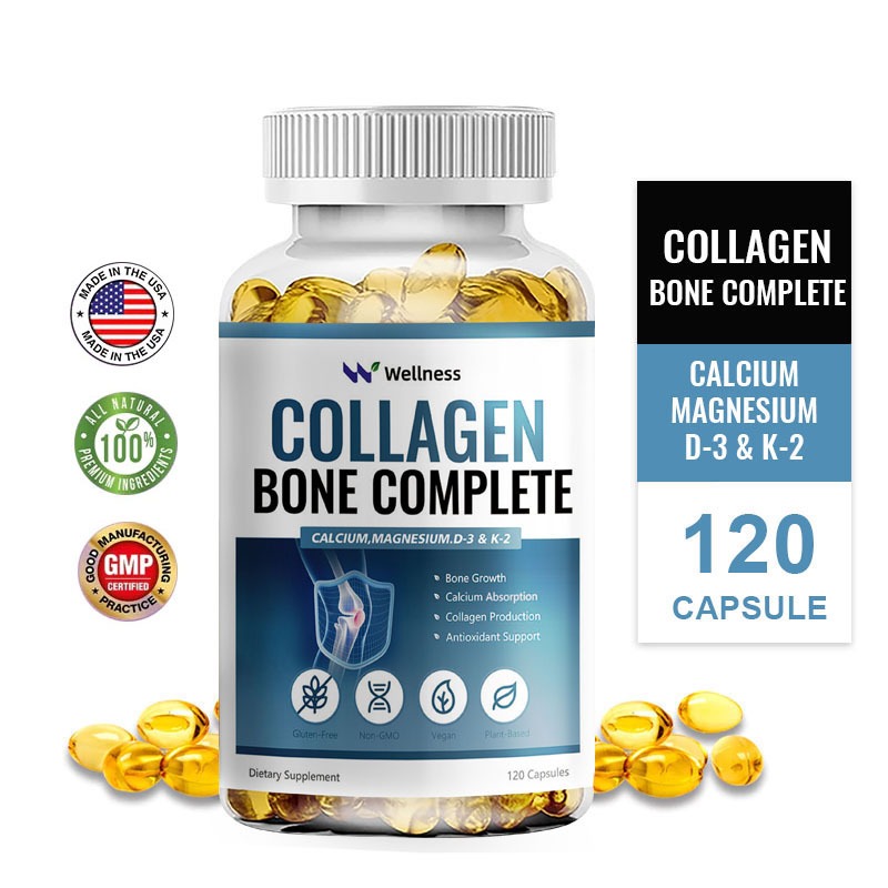 Wellness Collagen Bone Complete With Calcium,Magnesium D3 K2 การเจริญ ...